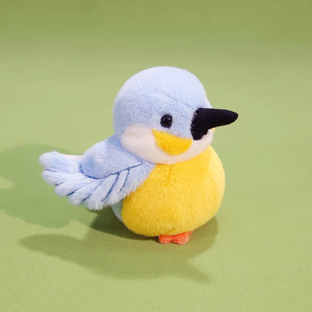 Настоящая плюшевая игрушка-птичка, имитирующая пение, в виде сороки, украшение, подвеска, подарок для детей и девочек