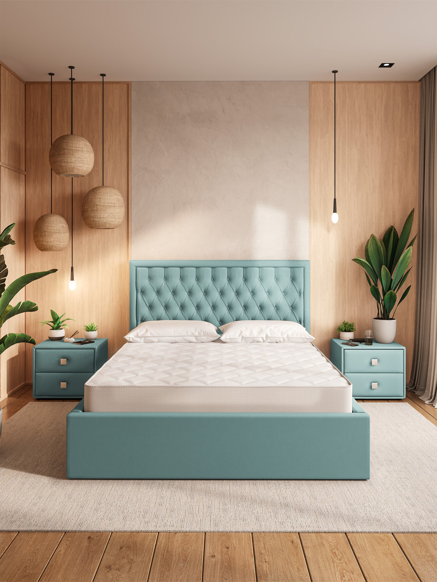 Кровать двуспальная 160х200 с подъемным механизмом, Валенсия с мягким изголовьем для дома и спальни, ортопедическое основание, ящик для белья