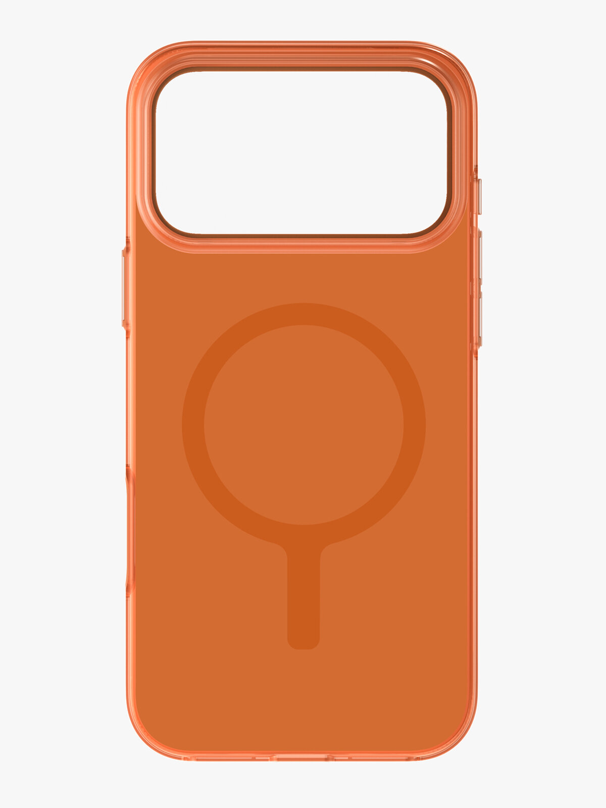 Чехол Uniq на iPhone 17 Pro Max, Clario с магнитами MagSafe, с защитой Air Max, оранжевый