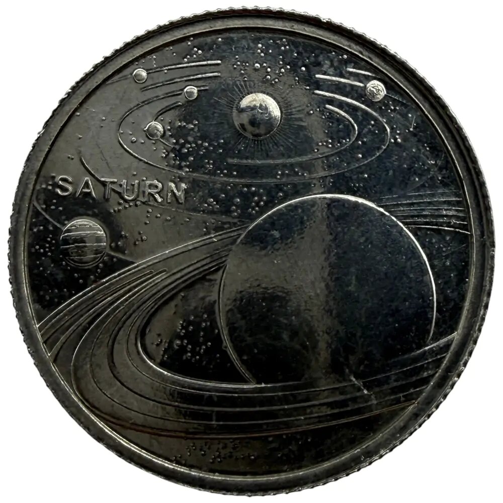 Турция 1 куруш 2022 г. (Планеты Солнечной системы - Сатурн)