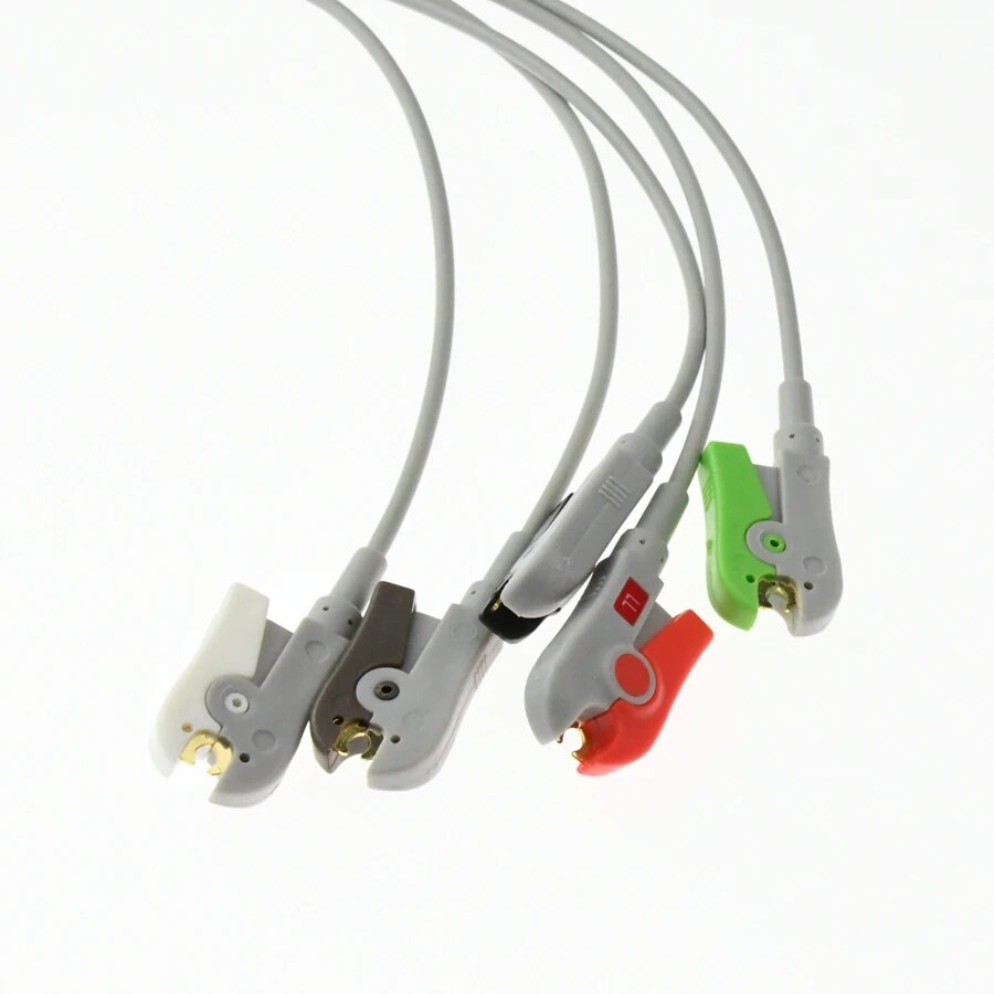 Кабель ЭКГ V-LOCK 3 провода 5 выводов 5leads clip