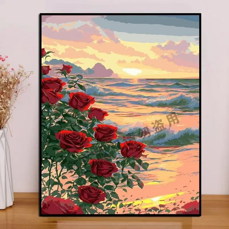 Картина по номерам / Благословение небожителей / холст на подрамнике,30х40 см Очень подходит для отделки стен，Это не готовый продукт, и вам нужно сделать его самостоятельно