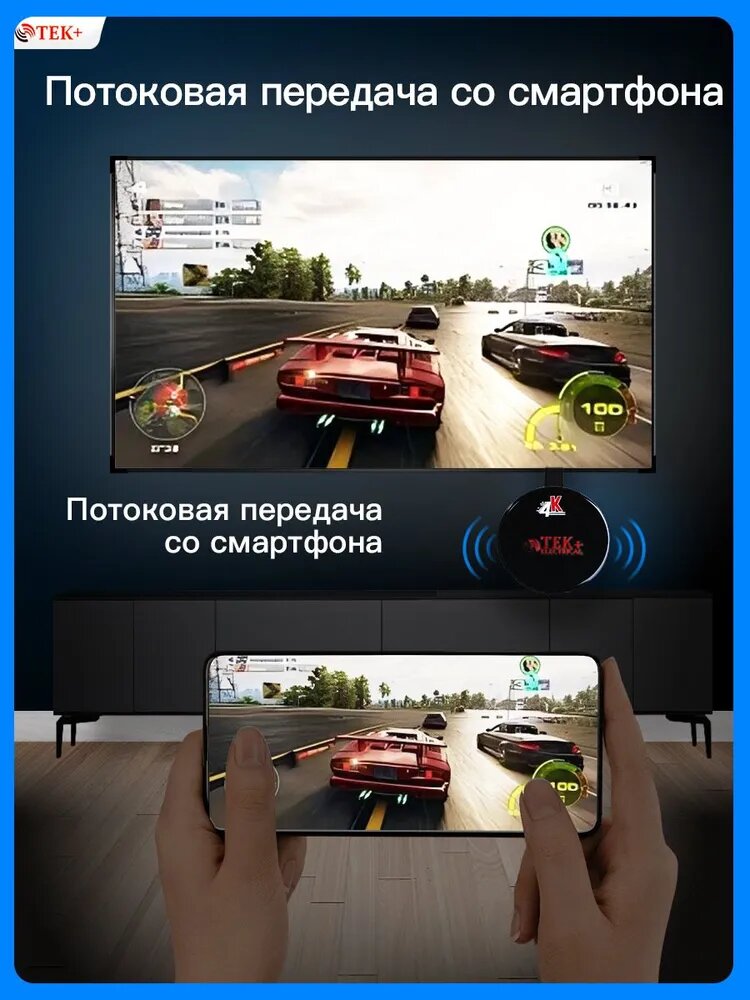 2025 Беспроводной Wi-Fi приемник для телевизора AnyCast HDMI / 1080P FULLHD / AIRPLAY DLNA MIRCAST