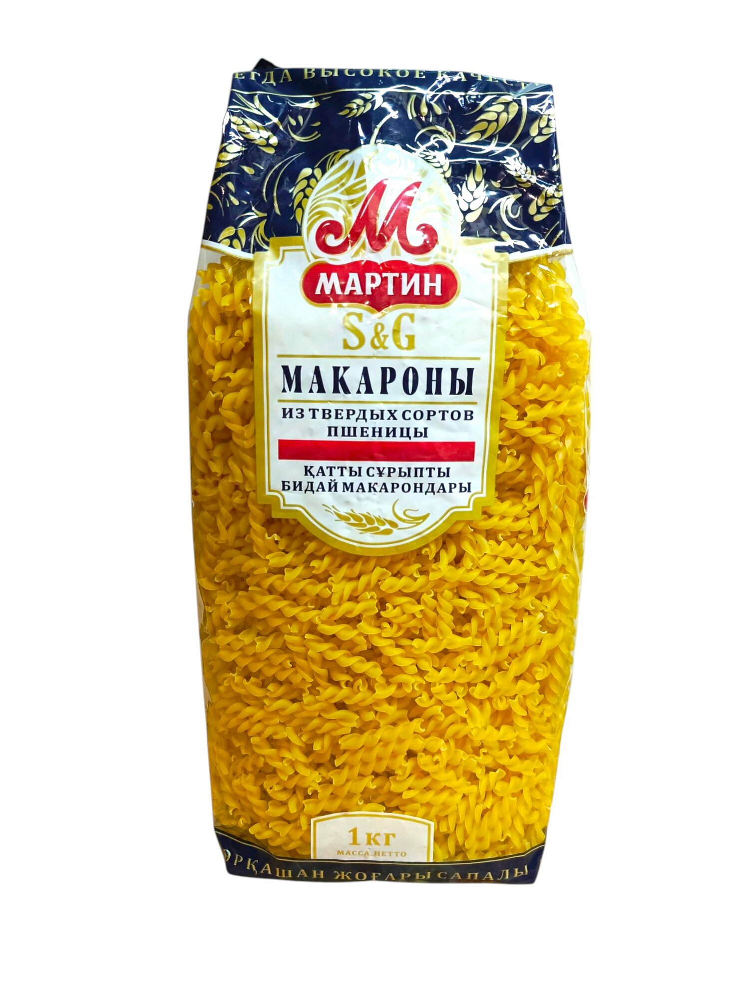 Макароны из твердых сортов пшеницы от Мартина Спираль - 1 кг