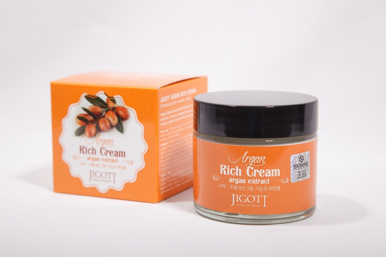 JIGOTT Крем для лица с аргановым маслом, 70мл