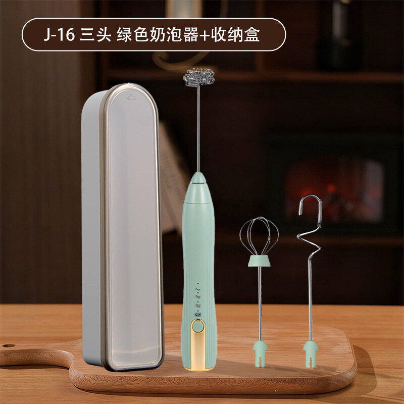Молочный вспениватель, кофейный мешалка, ручной электрический молочный вспениватель, кремер, палка для смешивания молочного порошка, беспроводной, кросс-бордерный завод