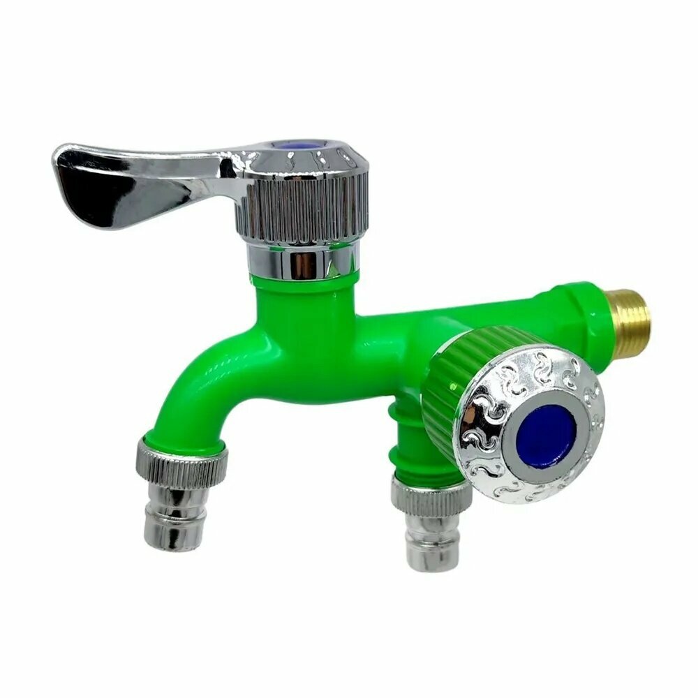 Смеситель с двойной головкой для кухни или стиральной машины