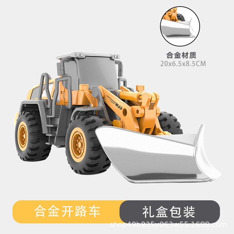 Детский экскаватор-манипулятор из сплава, игрушечный экскаватор, игрушечная машинка-экскаватор для мальчиков, инерционная модель, кран, экскаватор-погрузчик.