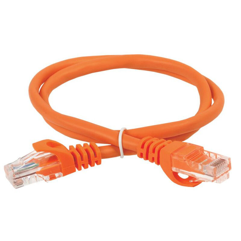ITK Коммутационный шнур (патч-корд) кат.5E UTP 5м оранжевый, IEK PC07-C5EU-5M (1 шт.)