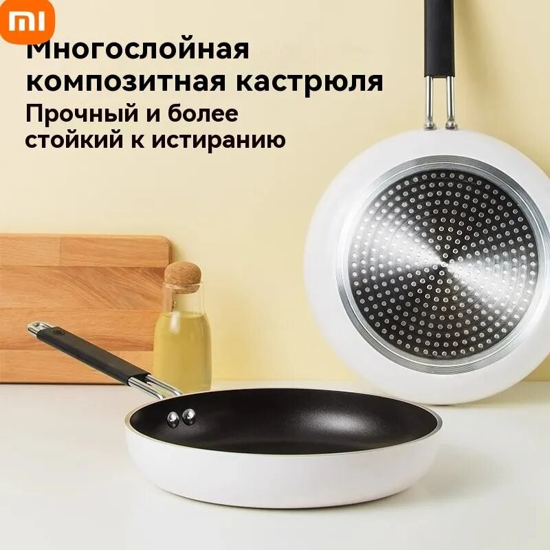 Xiaomi Сковорода Кастрюля, с крышкой, с фиксированной ручкой