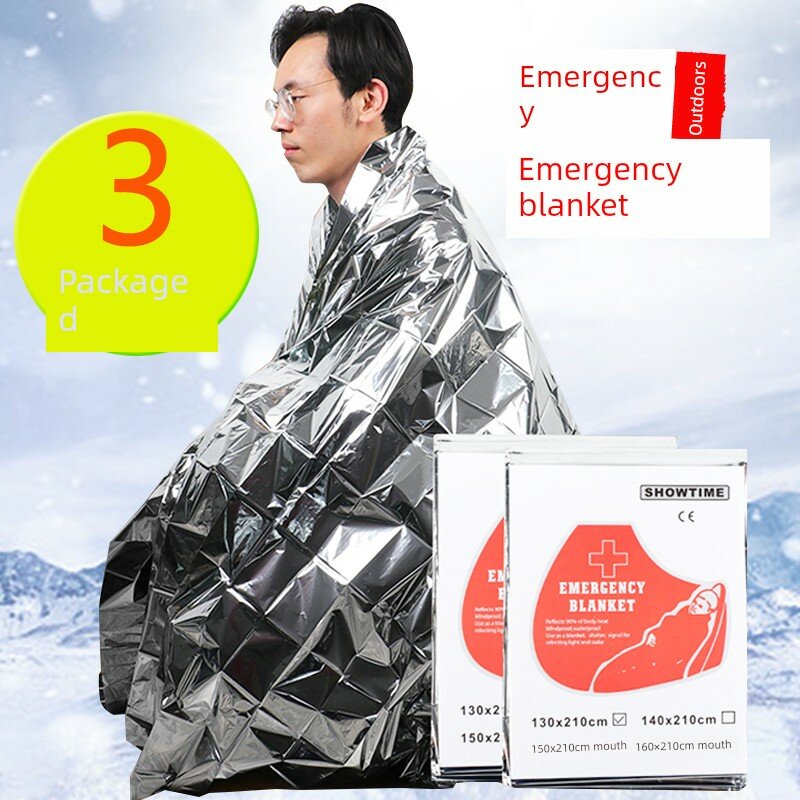 Одеяло для выживания на открытом воздухе, солнцезащитное одеяло, изоляционное одеяло для экстренного выживания в