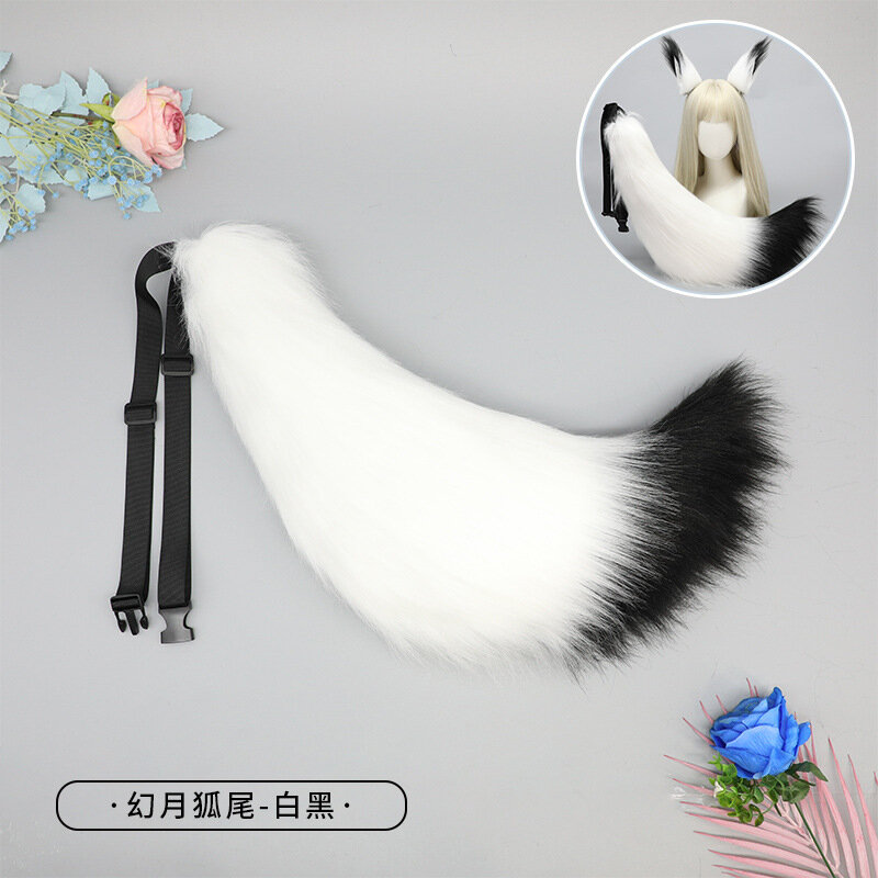 Одна штука дропшиппинг большие ручные плюшевые аксессуары для косплея с ушами и хвостом животного, реквизит, лисий хвост, волчий хвост
