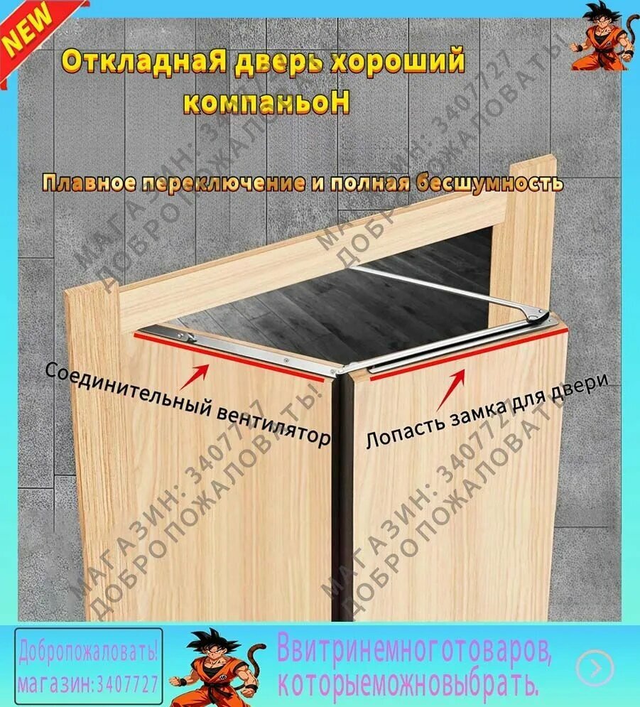 Складная раздвижная система , левая боковая дверь , подходит для проема двери 90CM , открыванием на 180 градусов, Ширина первой двери фиксированная 406 мм