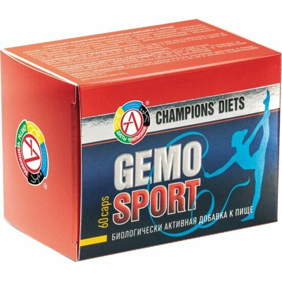 Витамины и микроэлементы Академия-т Капсулы GEMOSPORT 60 шт