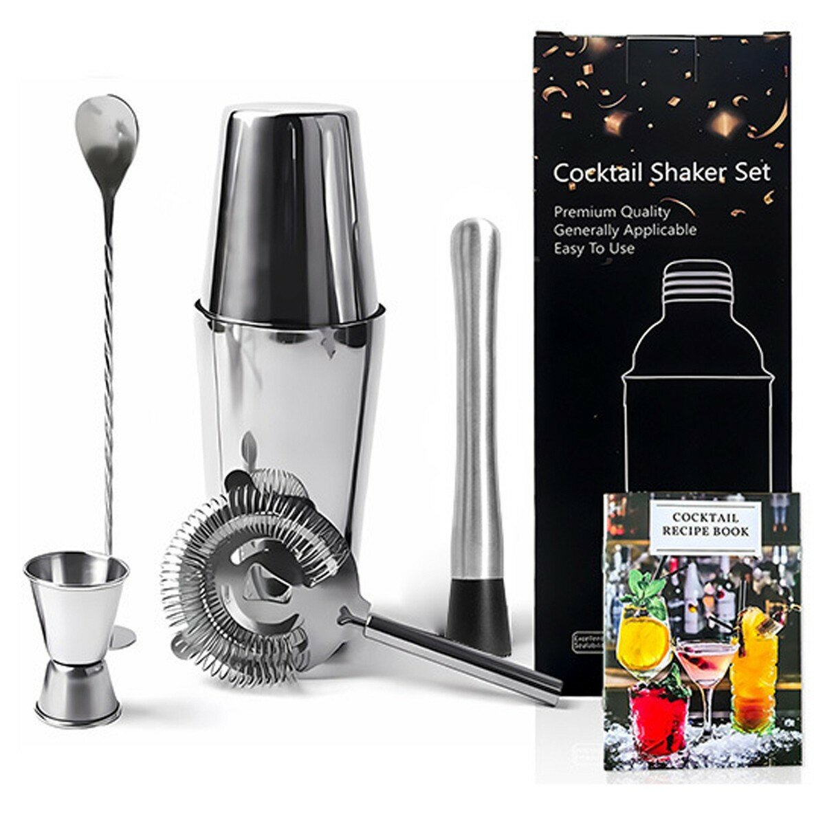 Кросс-бордерный бестселлер: набор бостонских шейкеров из нержавеющей стали, ручной кран для коктейлей, ситечко для льда, посуда для напитков