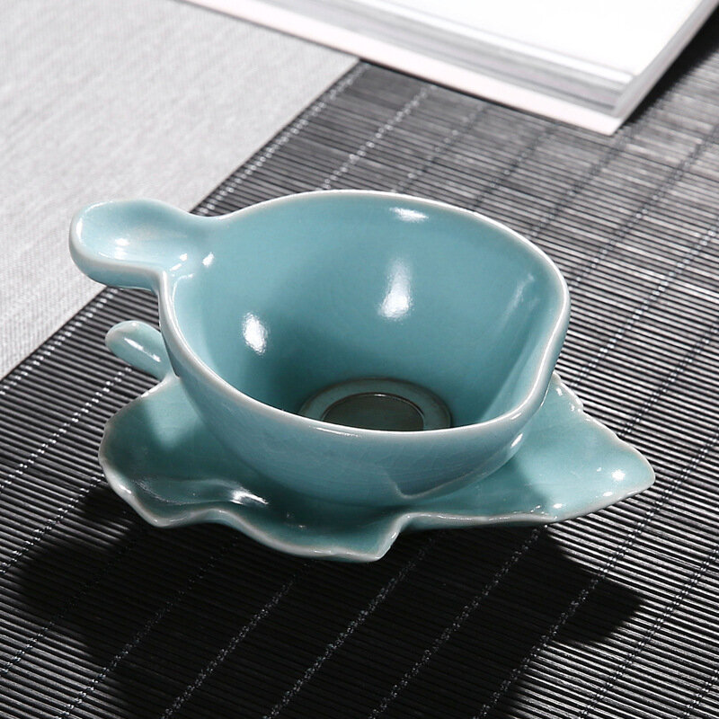 Керамический фильтр для чая Ru Kiln Crackle, держатель для чая, аксессуары для чая, сепаратор воды для чая, фильтр для остатков чая, несколько цветов