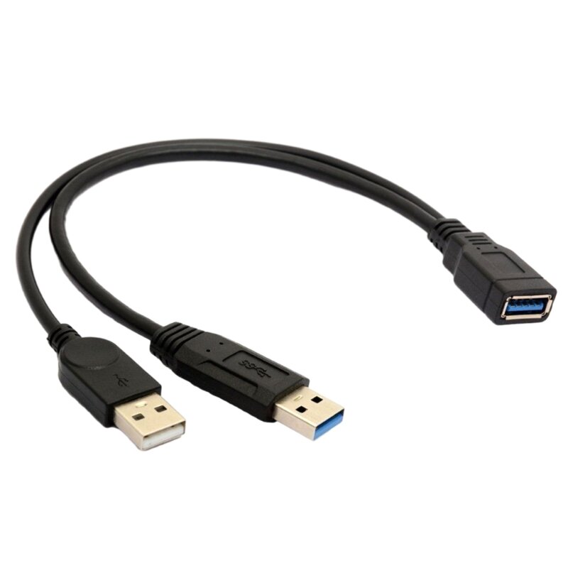 Удлинитель usb3.0 от мужчины к женщине -один женский и два мужских