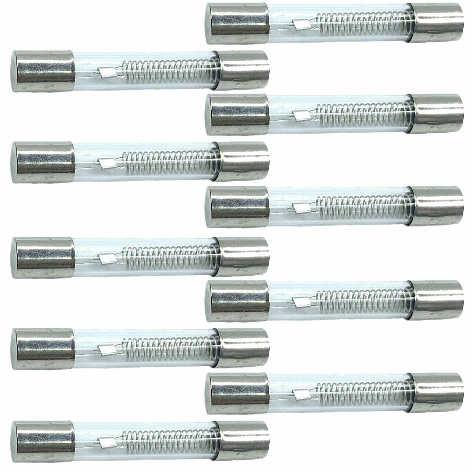 Предохранитель высокого напряжения 6x40 мм для микроволновки, 10 шт, - 0.8A