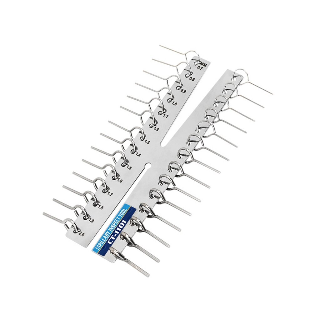 Инструмент Для измерения внутреннего и наружного Диаметра Капиллярной трубки Конструкция Из нержавеющей Стали Инструмент Для контроля Капилляров