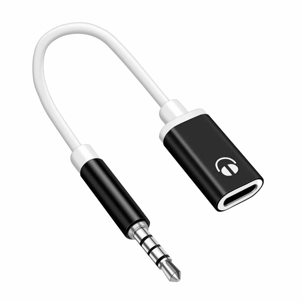 Аудиокабель 3.5 мм/USB Type-C, черный