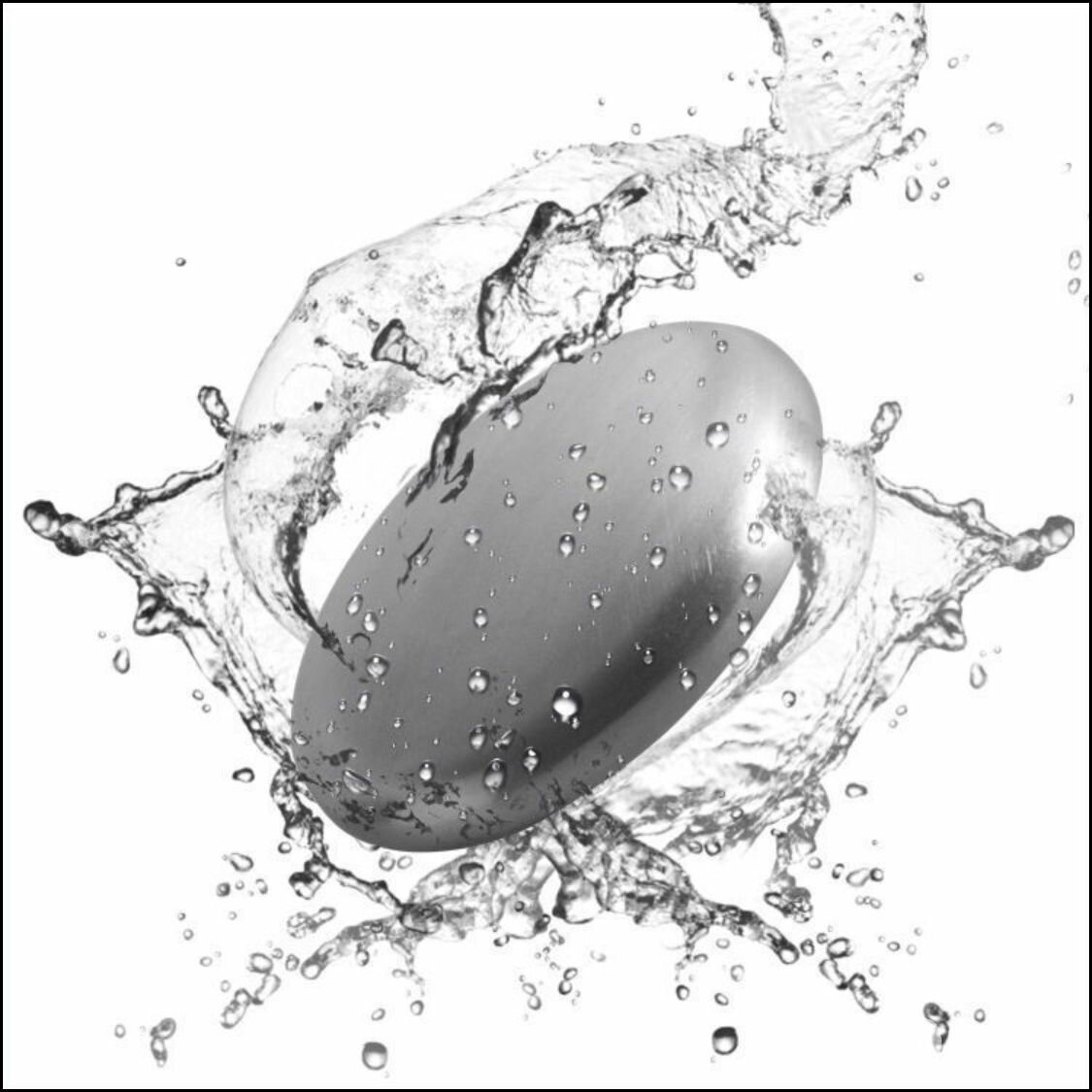 Металлическое мыло от запахов с подставкой, нержавеющая сталь