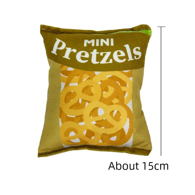 Плюшевая реалистичная игрушка-чипсы для собак, звуковая игрушка для собак средних размеров, звуковой чипсы для собак