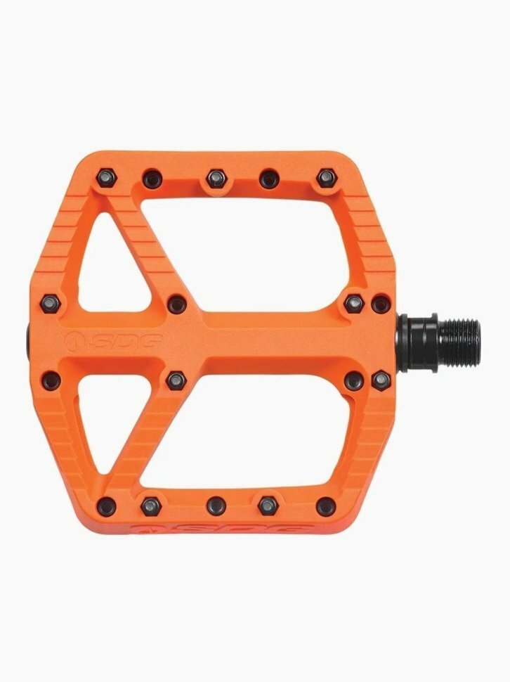 Педали SDG Composite Orange (00032DS) широкие топталки для велосипеда — фото 1