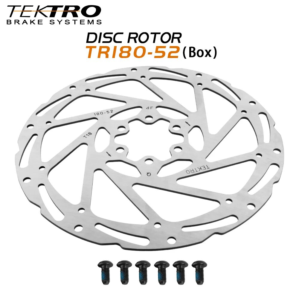Дисковые тормозные диски TEKTRO 160 - 52/180 - 52/203 - 52 для велосипедов(180-52)