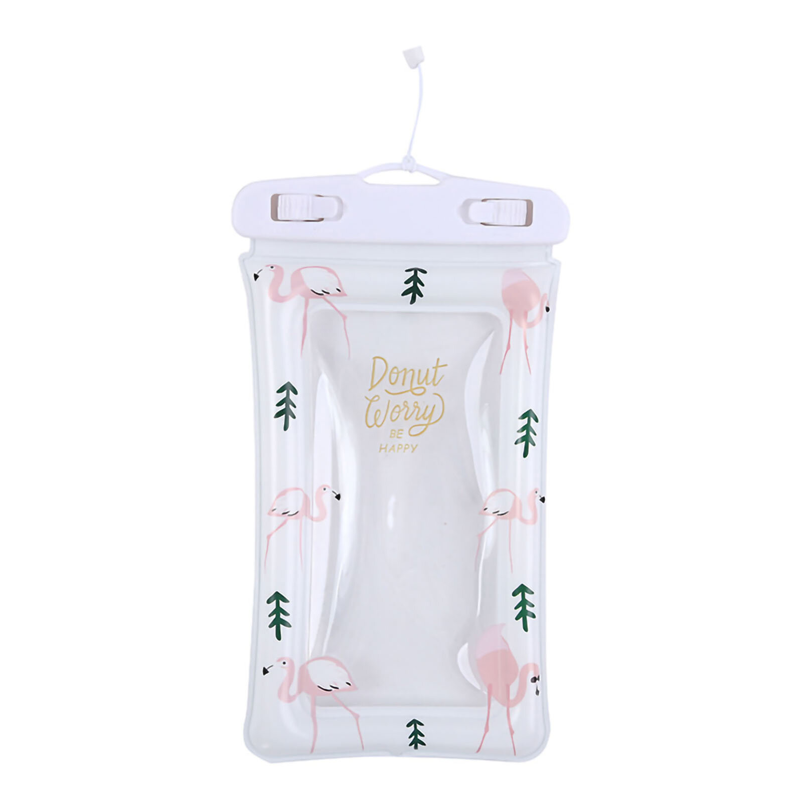 Плавающий водонепроницаемый чехол для телефона, прозрачный, с поддержкой сенсорного экрана, подходит для водных видов спорта и плавания. White Bird.