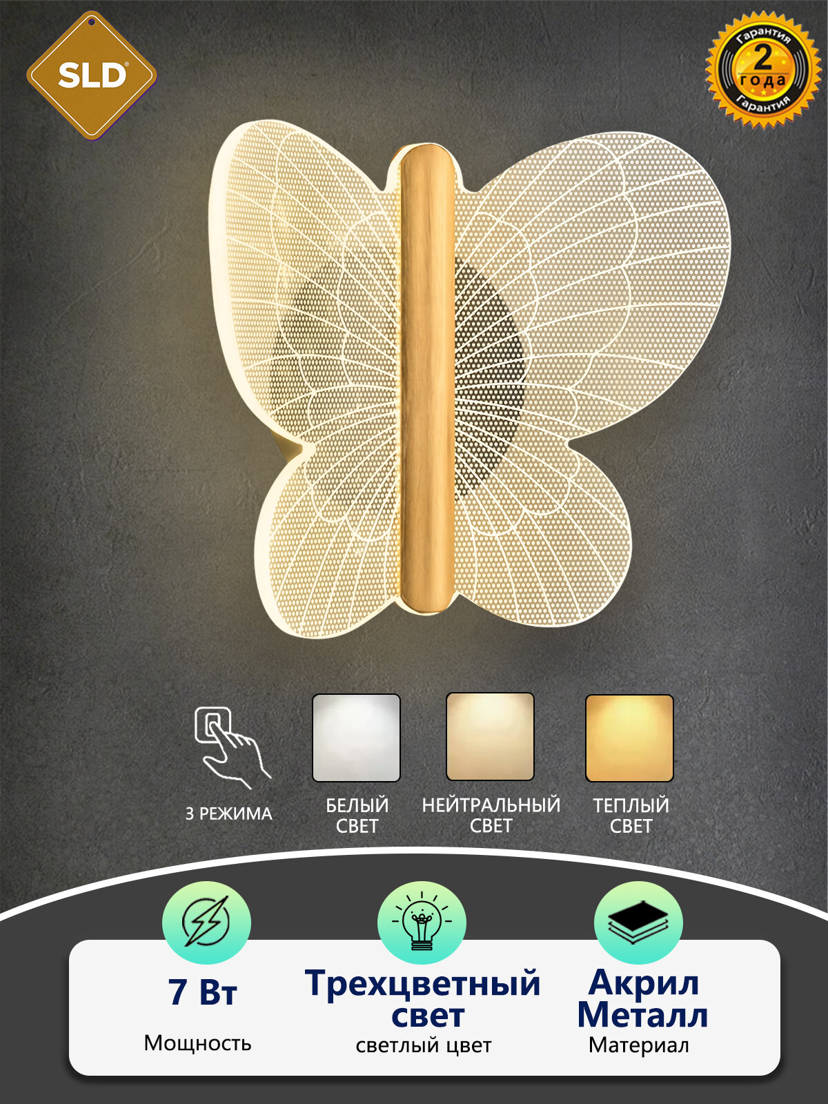 Светильник настенный светодиодный , бра