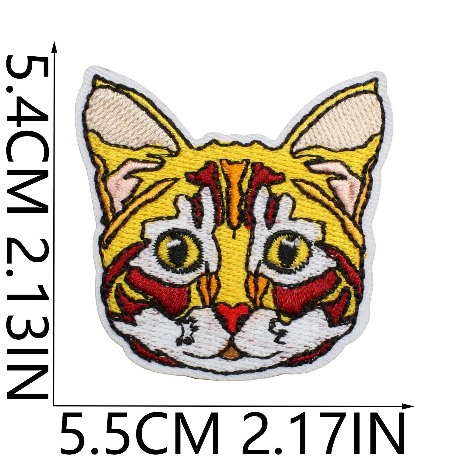 Вышитые термоаппликации кошки для одежды