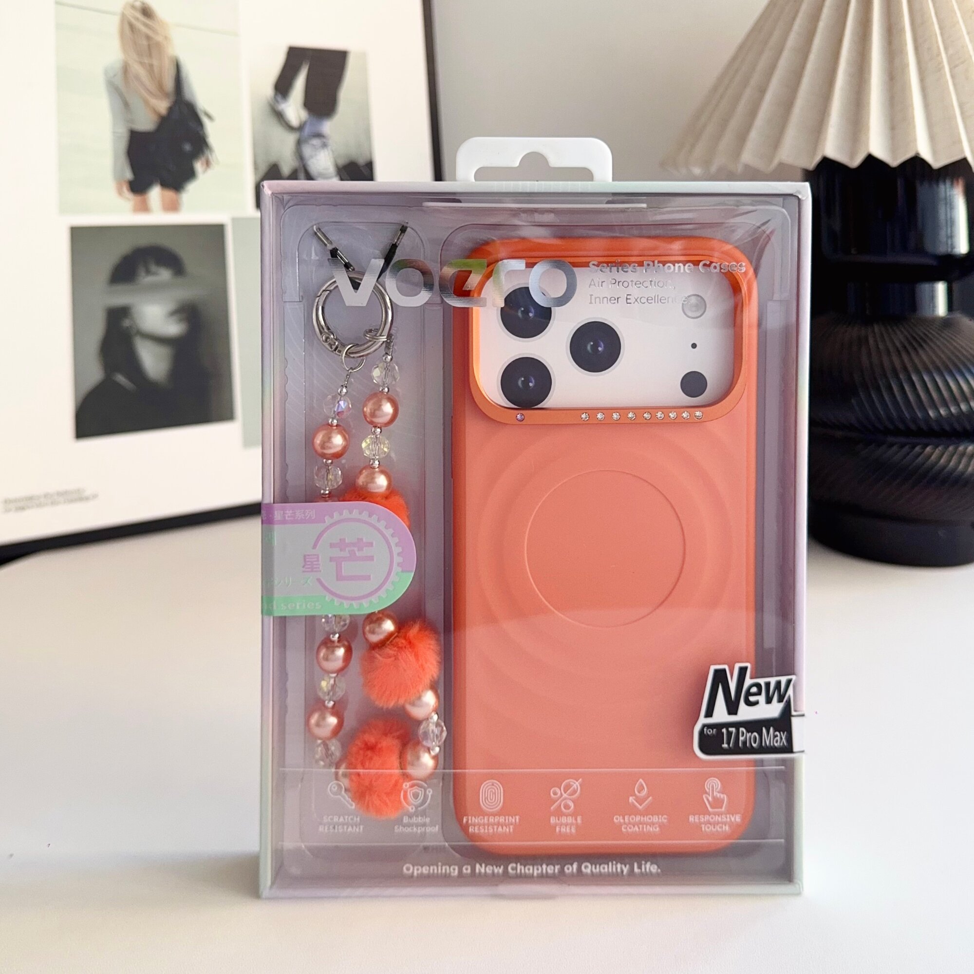 Чехол для Apple iPhone 17 Pro / Айфон 17 Про, soft touch, чехол-кардиомонитор, поликарбонат (PC), защита камеры, ударопрочный, усиленные углы, Apple, Apple iPhone 17 Pro, orange,