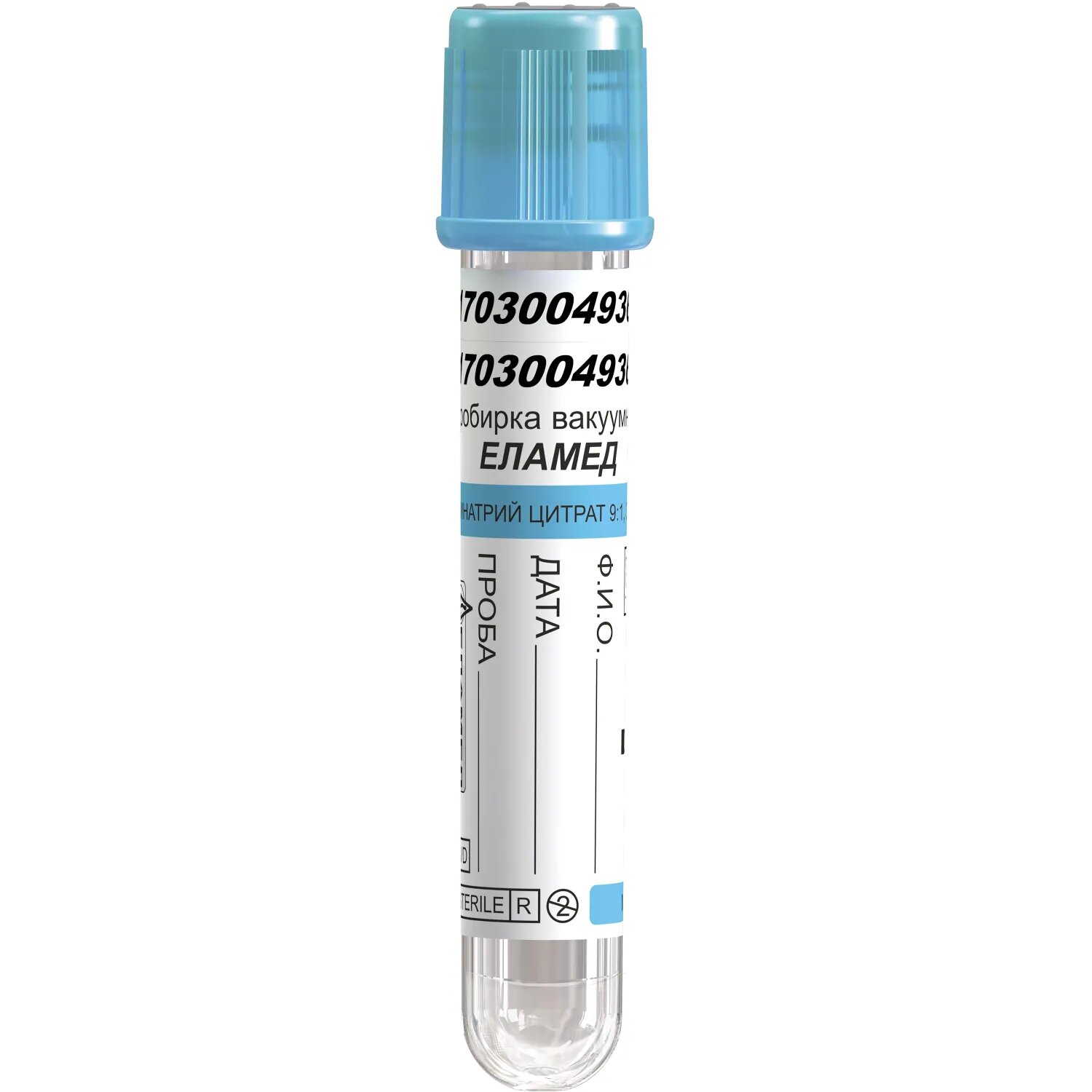 Вакуумные пробирки с Na цитрат 3.8% 3.5мл 9NC 1375 еламед
