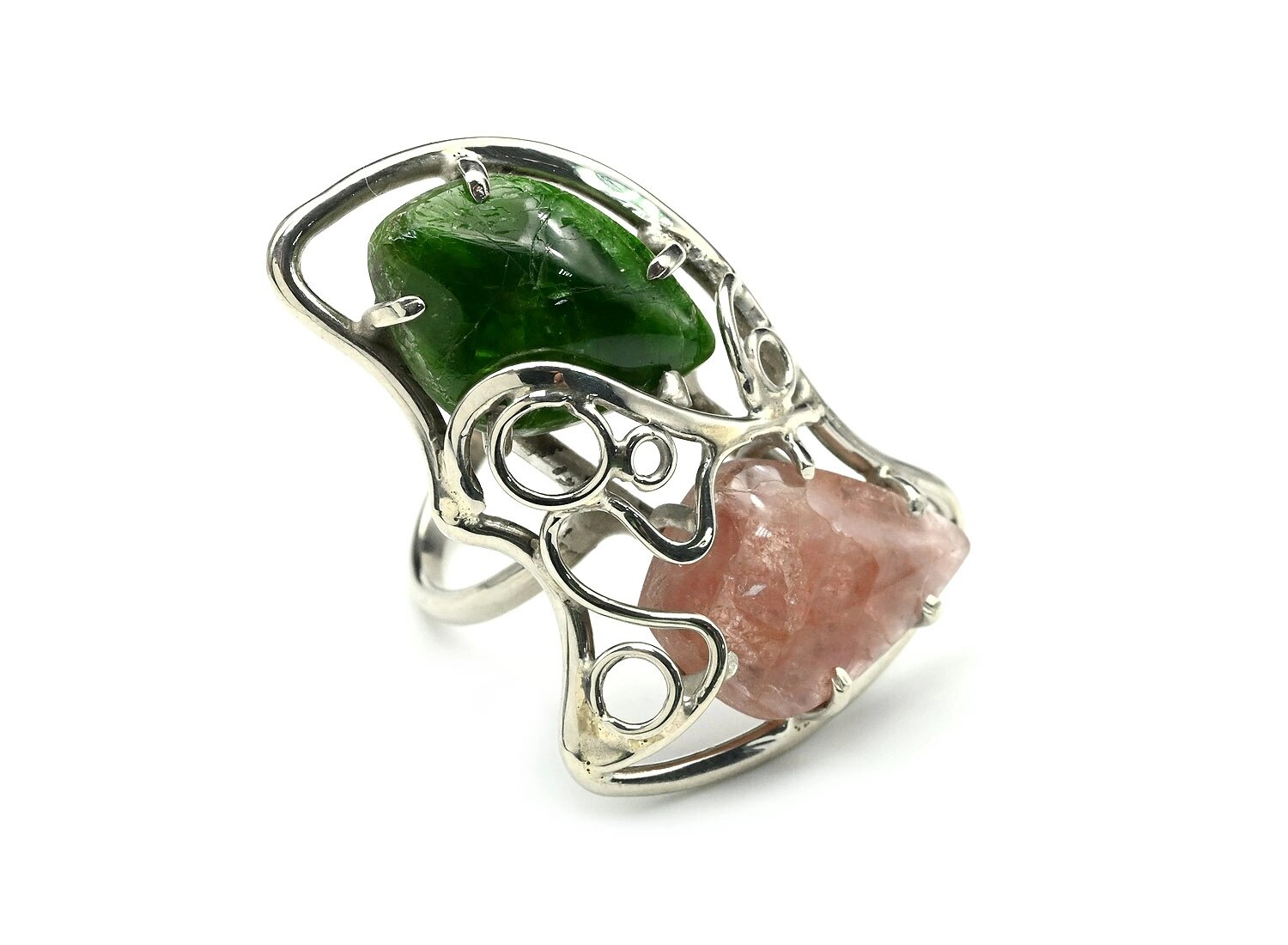 Кольцо, хромдиопсид