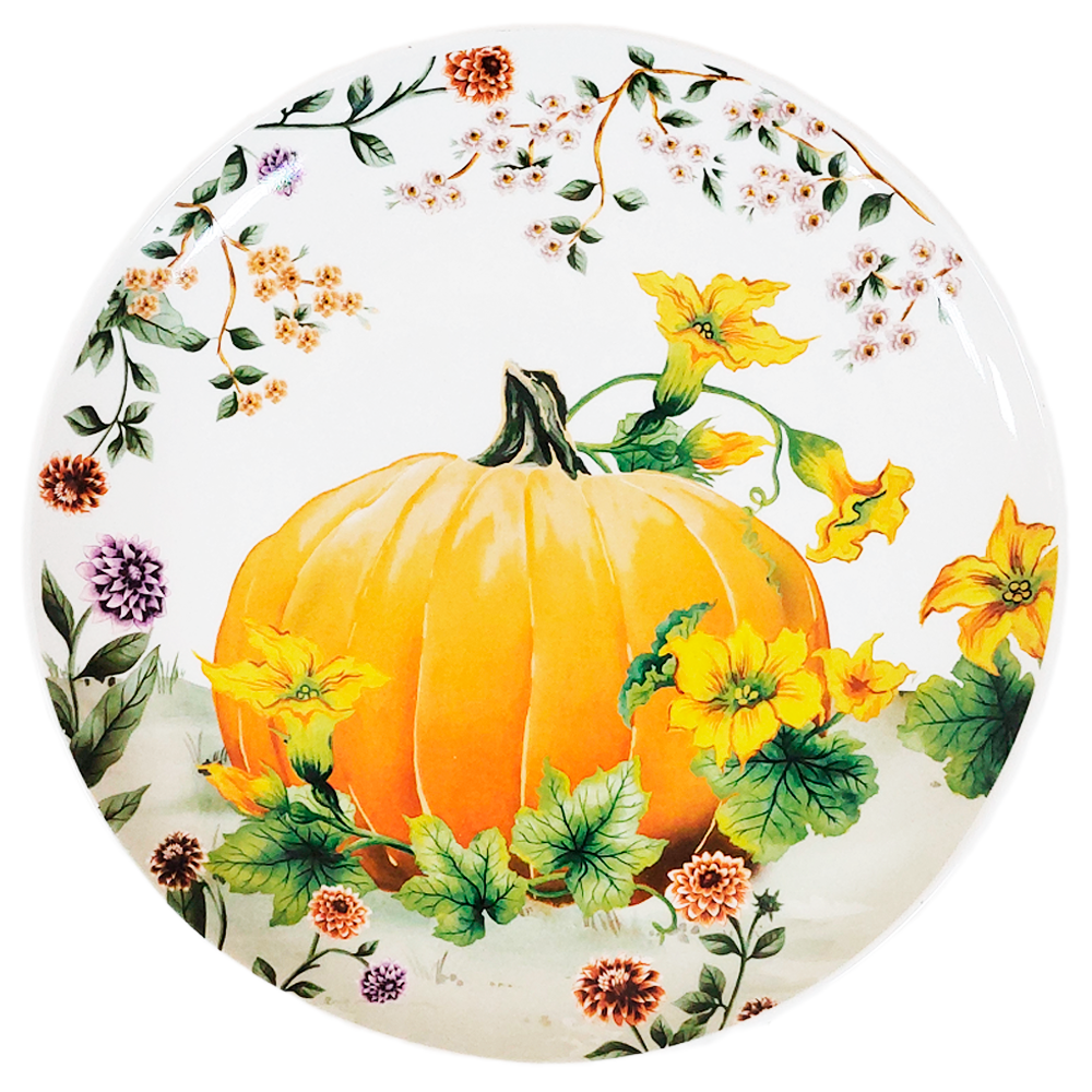 Фарфоровый поднос "Тыква"