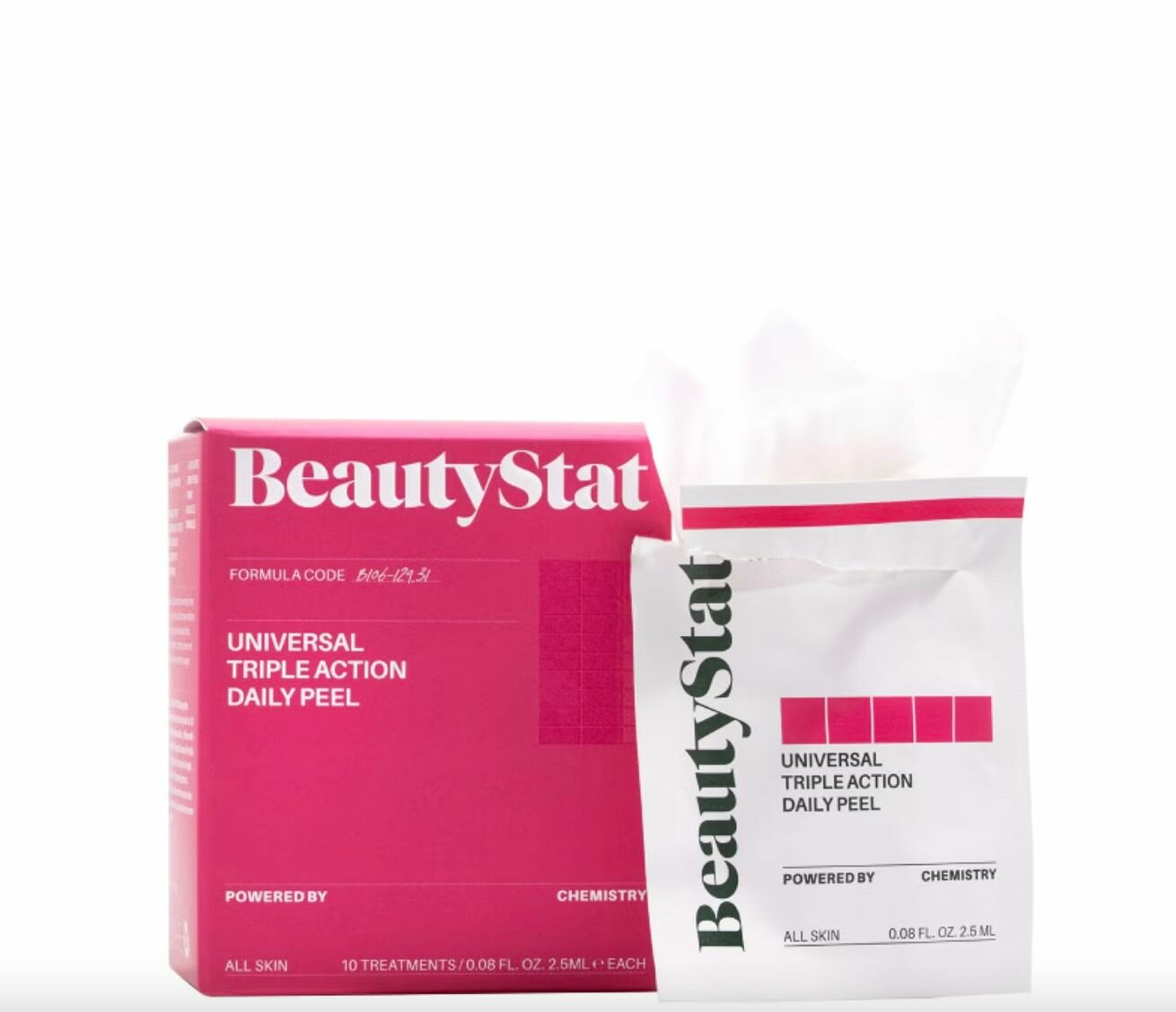 BeautyStat универсальный ежедневный тройной пилинг 10 штук Universal Triple Action Daily Peel 10pack