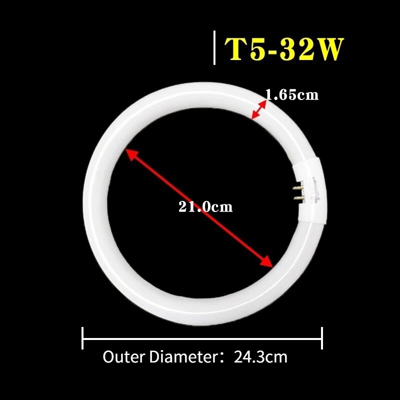 Энергосберегающая лампа T5/T6 круглая трёхцветная 32Вт/22Вт/40Вт T5-32W Cool White