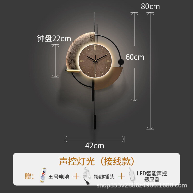 Новые настенные часы 2025 года, новые часы для декоративной стены за телевизором, настенные часы для гостиной, высококачественный вид