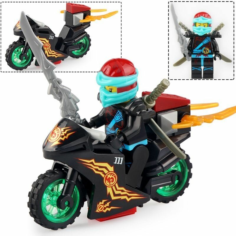 Фигурка Ninjago Ниндзяго, , Самурай Икс, Харуми (Молчаливая) с маской обмана, конструктор для мальчиков