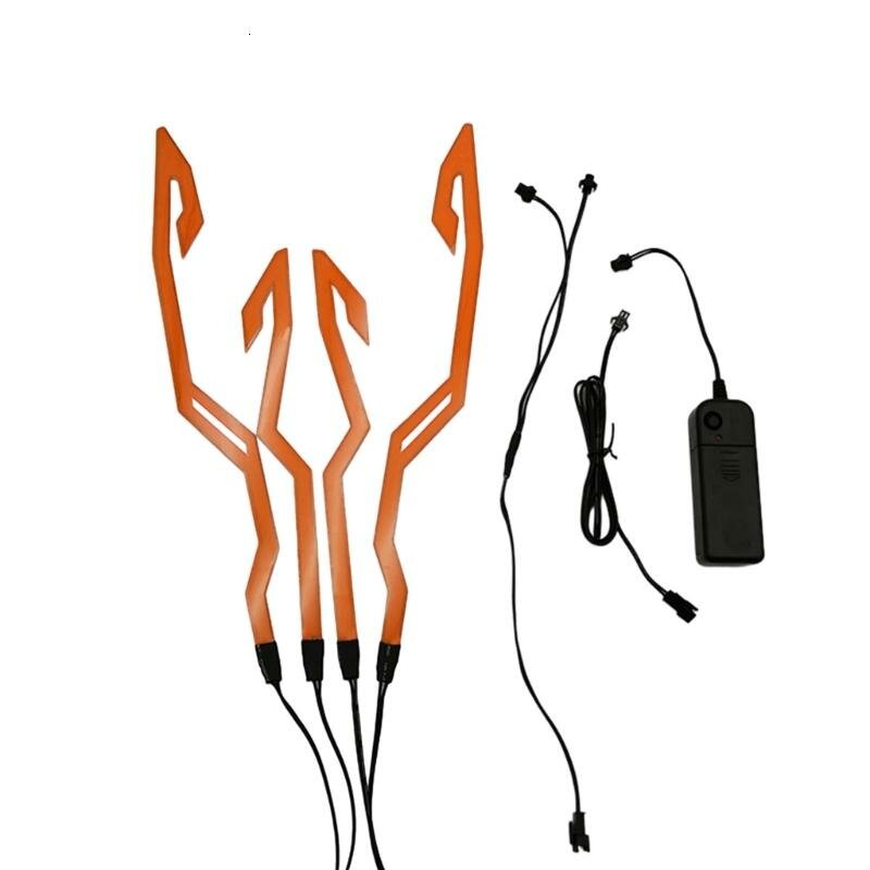 Светодиодная лента для шлема мотоцикла, Оранжевый