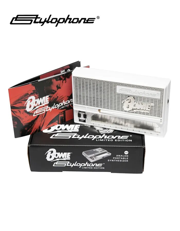 Bowie Stylophone Аналоговый синтезатор Dubreq Stylophone S1, Белая ограниченная серия