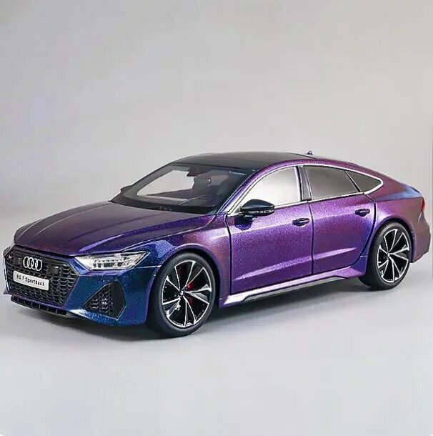 Модель автомобиля Audi RS7, металлическая модель 1:18 Ауди RS7 Sportback, дистанционный ключ из сплава, со светом и звуком, AUDI RS7 Sportback