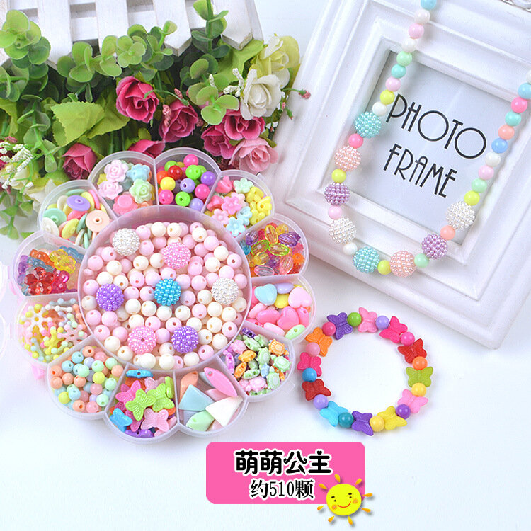 DIY дети бисером костюм оптом весело бисером амблиопия обучение девочек игрушка Подсолнух в коробке Подсолнух Принцесса