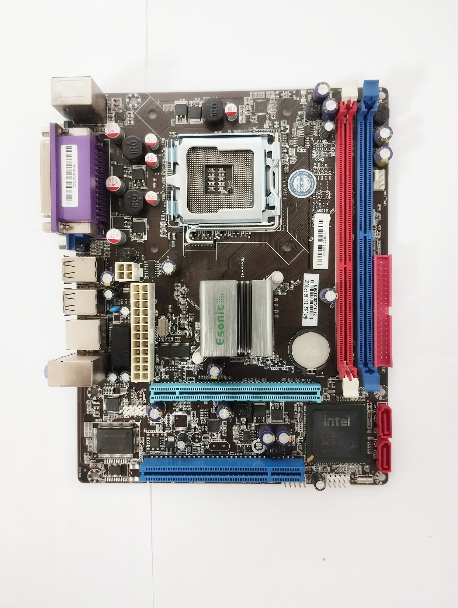 Материнская плата Esonic G41CEL2 LGA775, 2xDDR2/DDR3, Micro-ATX