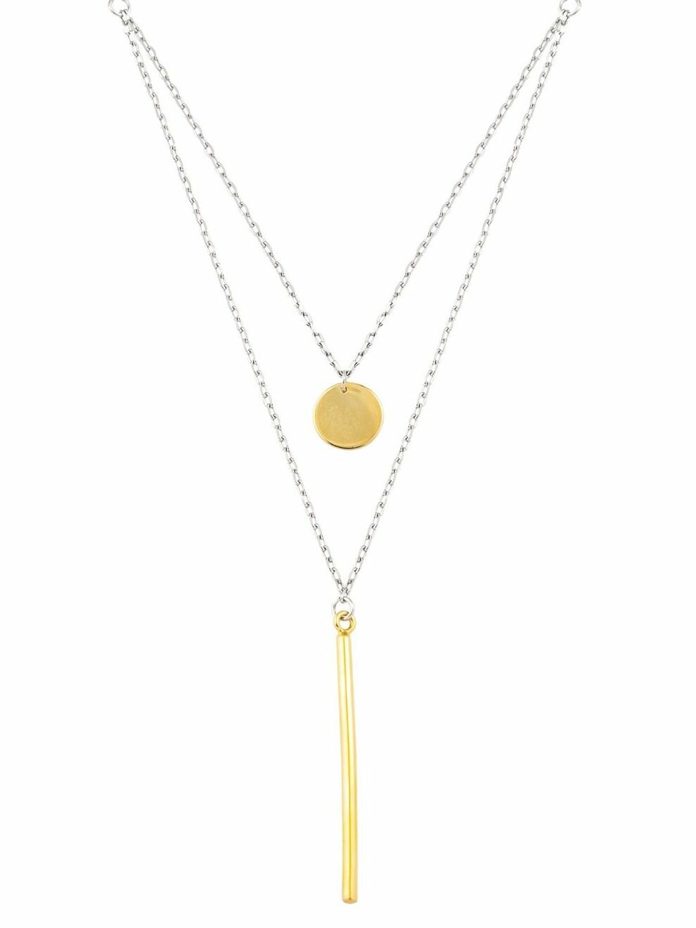 Колье, серебро, 925 проба, родирование