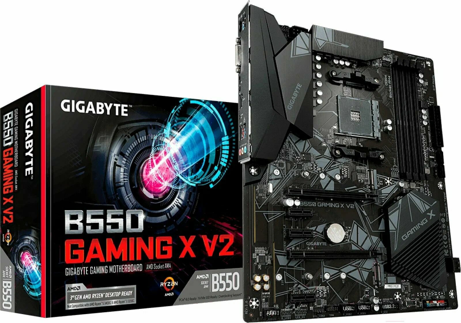Материнская плата AMD B550 SAM4 ATX B550 GAMING X V2 1.3 GIGABYTE