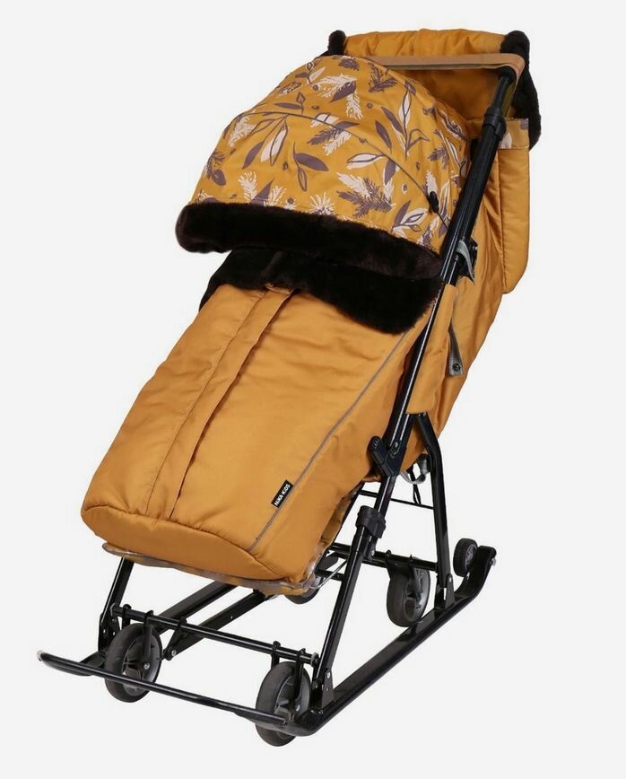 Санки-коляска комбинированная "Ника детям 7-5Н горчичный