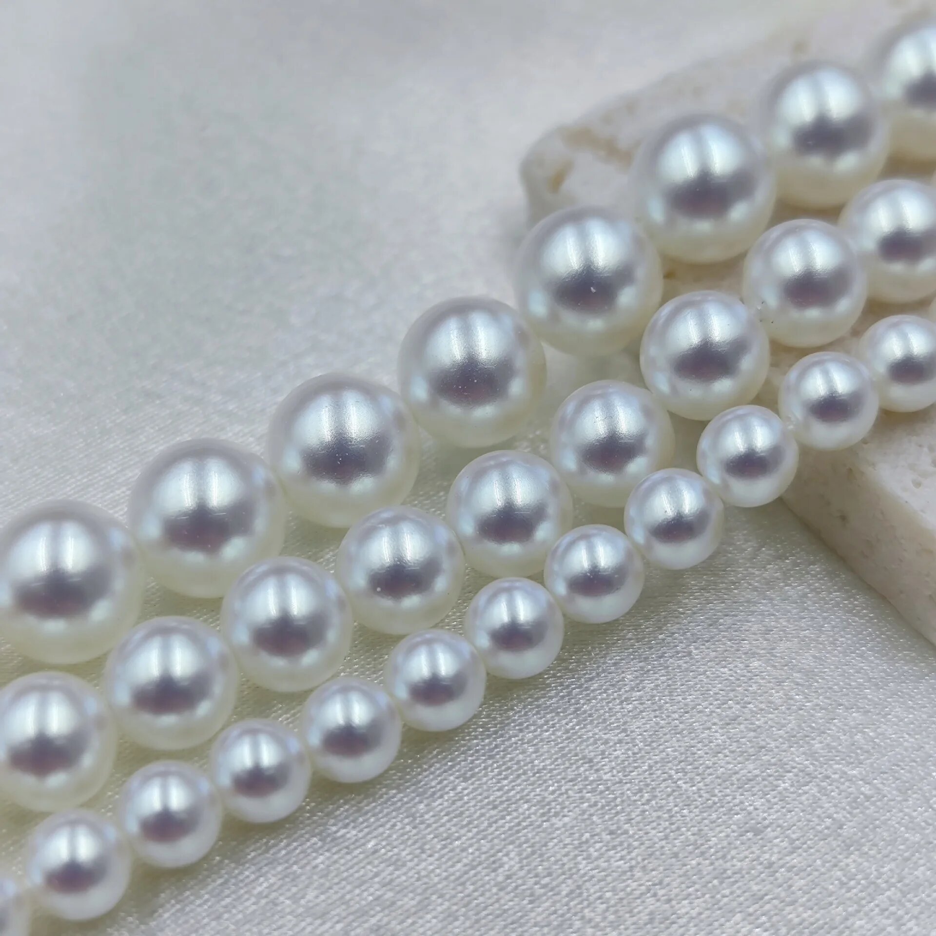 Жемчужные бусины HUAN ER LIN 3mm 125pcs, 2024 Dream White