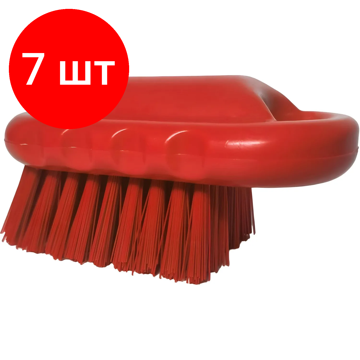 Комплект 7 штук, Щетка HACCPER для мытья раздел досок, рабочих поверхн, красная 864301R