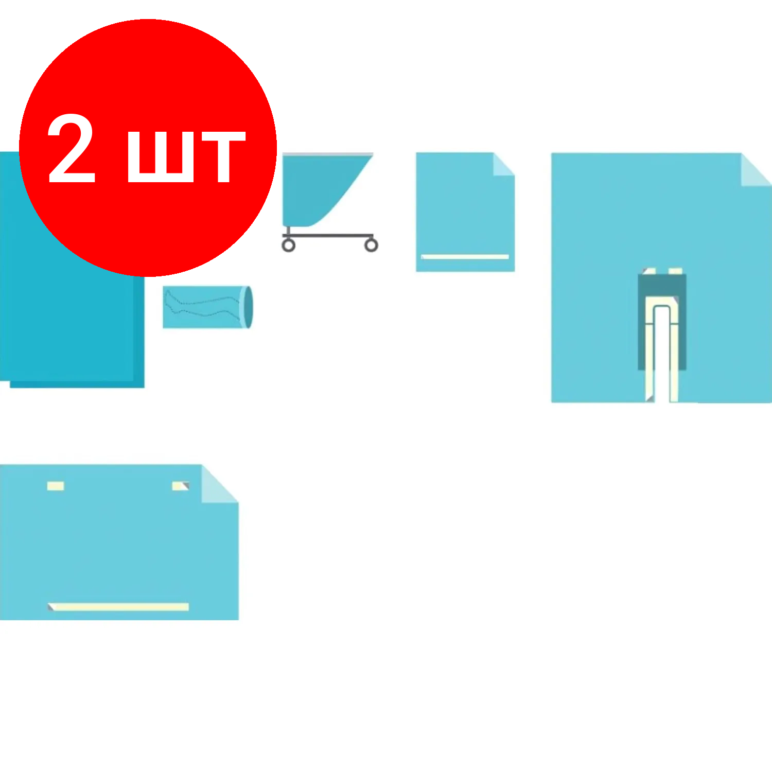Комплект 2 упаковок, Мед. однораз. белье КБО - 07 (для бедра), стерил Гекса